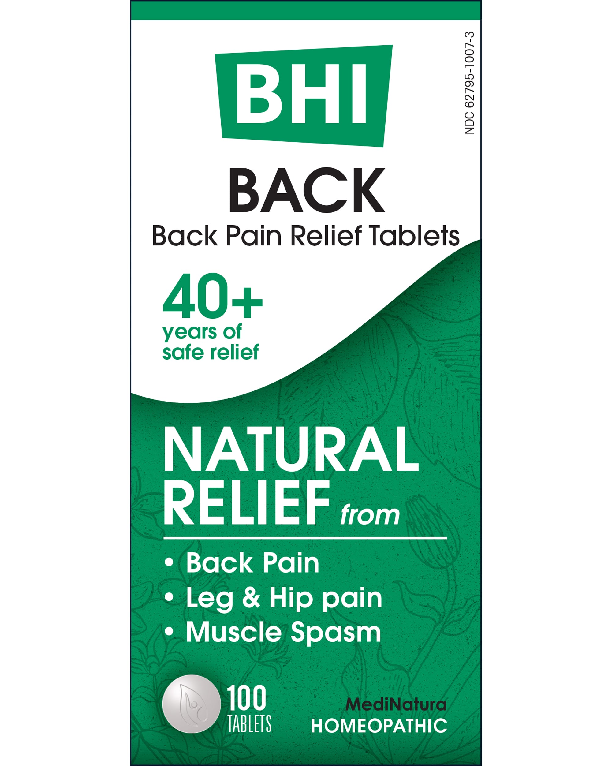 BHI Back - 100 Tablets