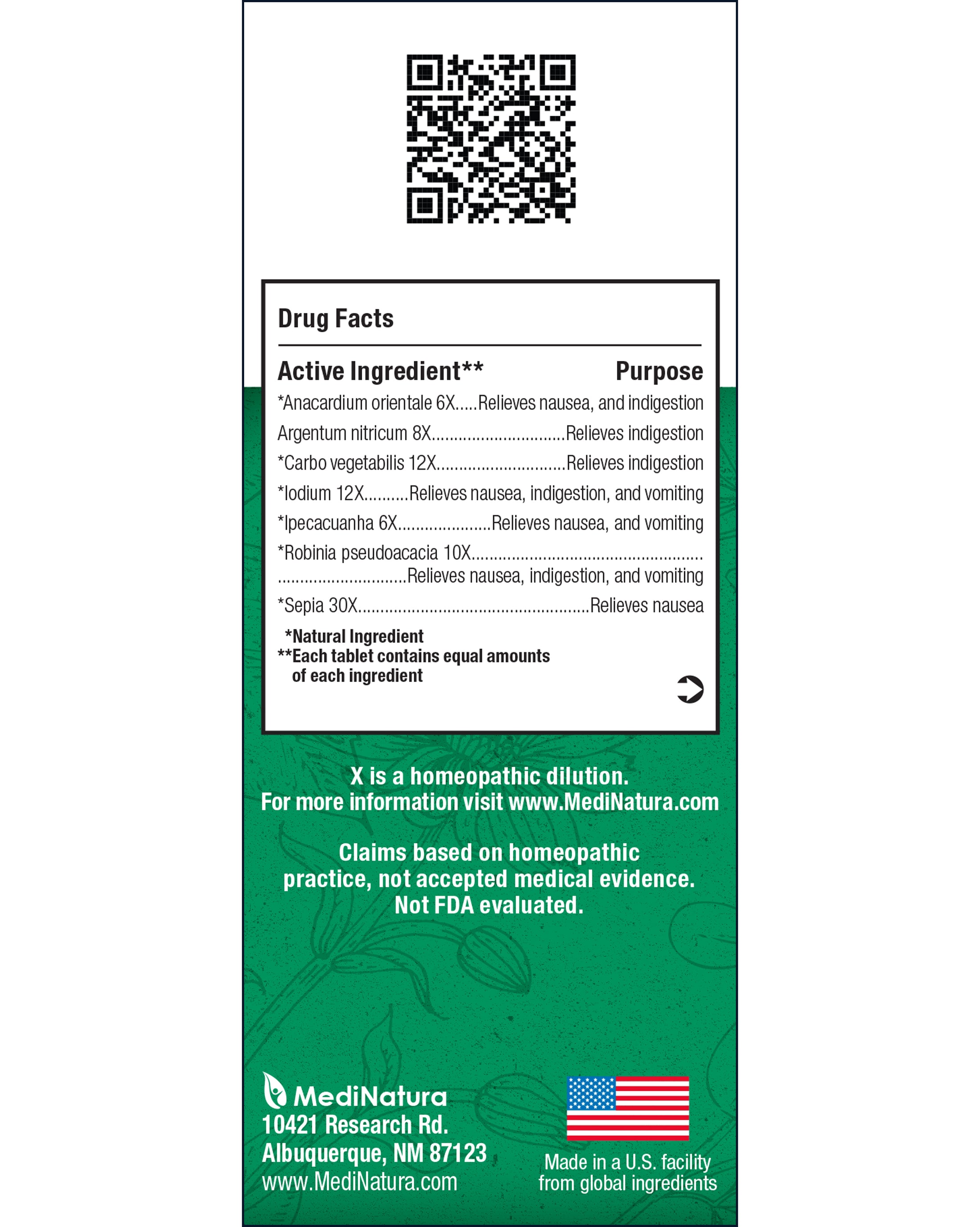 BHI Nausea Relief - 100 Tablets