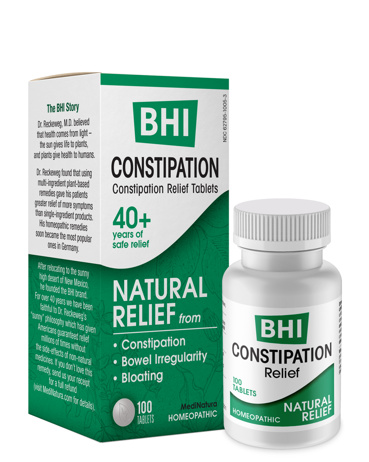 BHI Constipation Relief - 100 Tablets