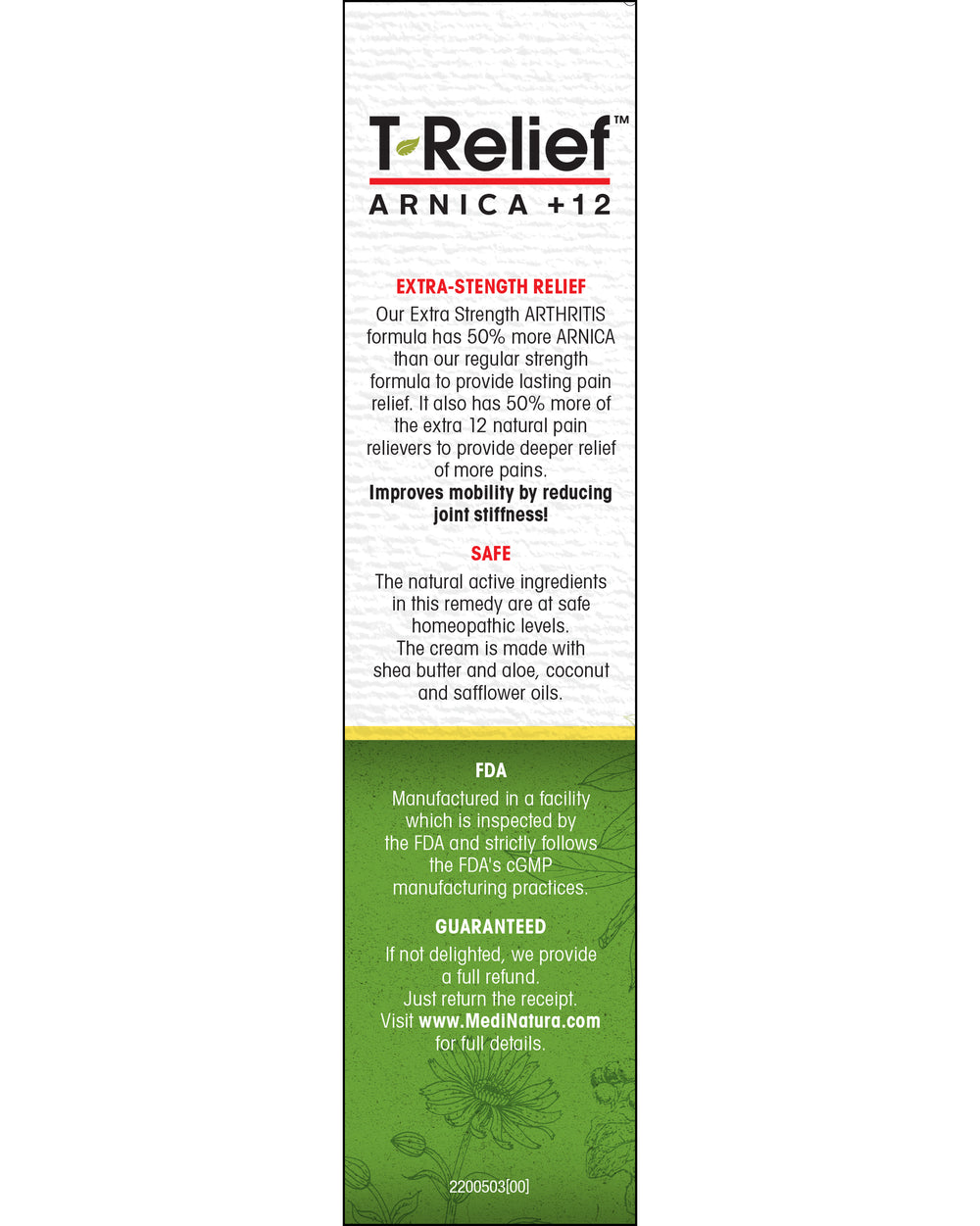 T-Relief Arthritis Extra Strength Cream 3oz