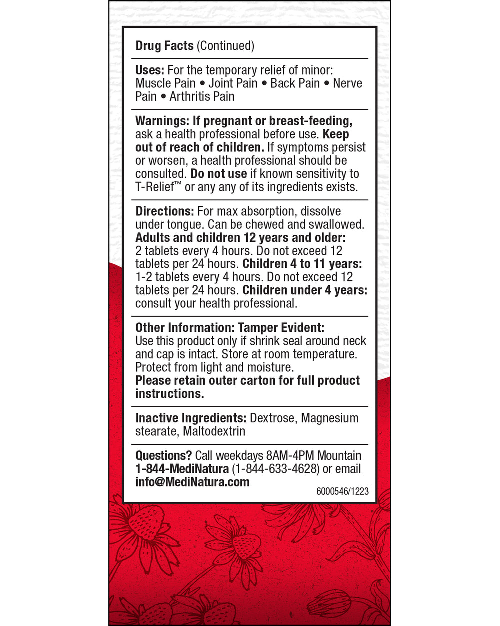 T-Relief Pain – 100 Tablets