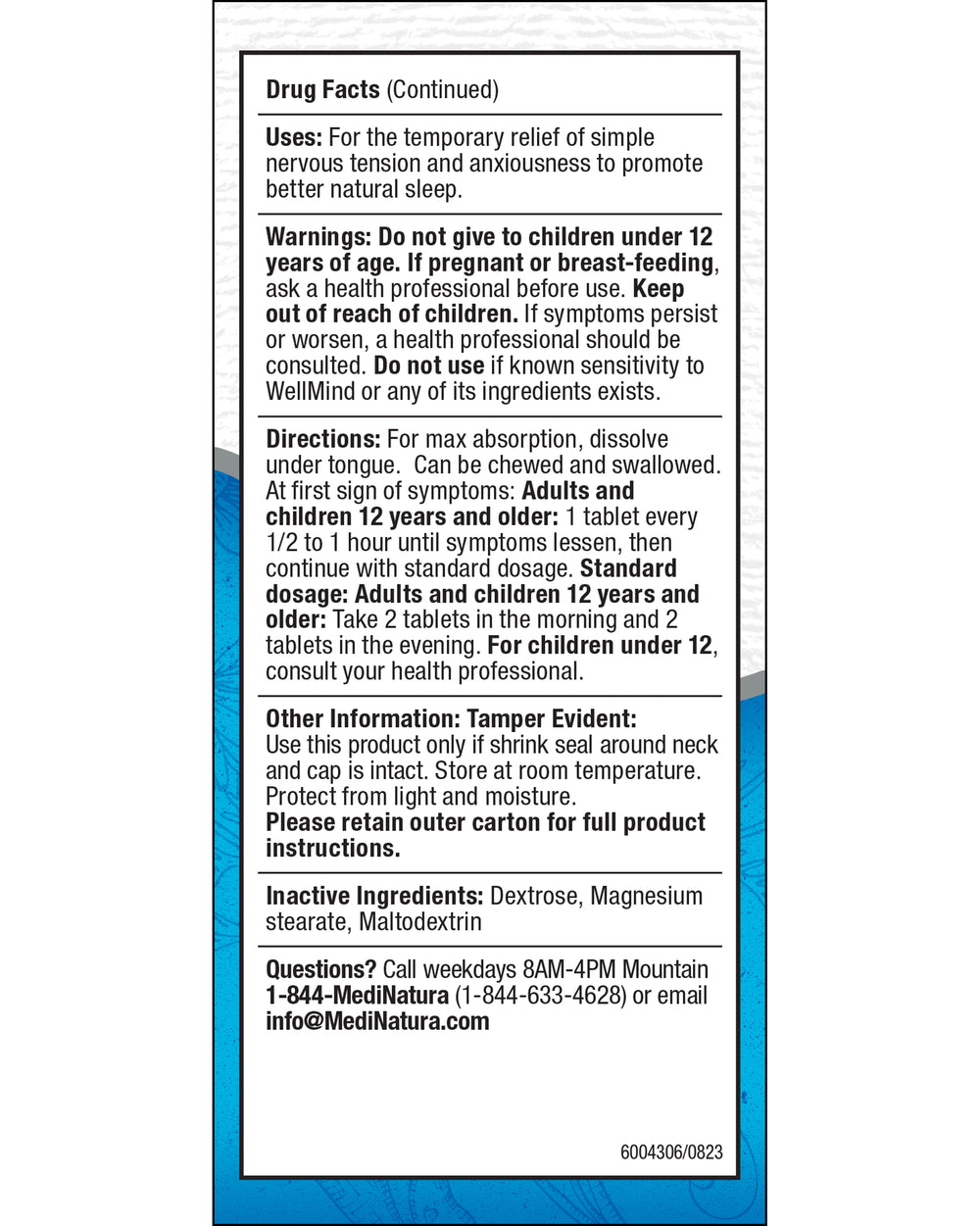 WellMind Calming - 100 Tablets